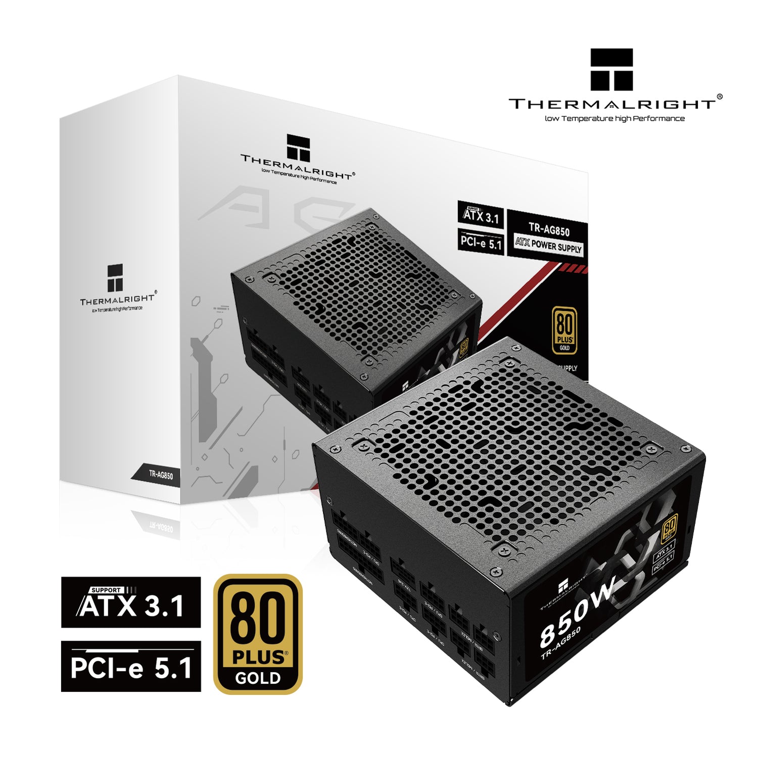 850W Thermalright AG-850 ATX 3.1 Gold Modular PSU — Computer Orbit