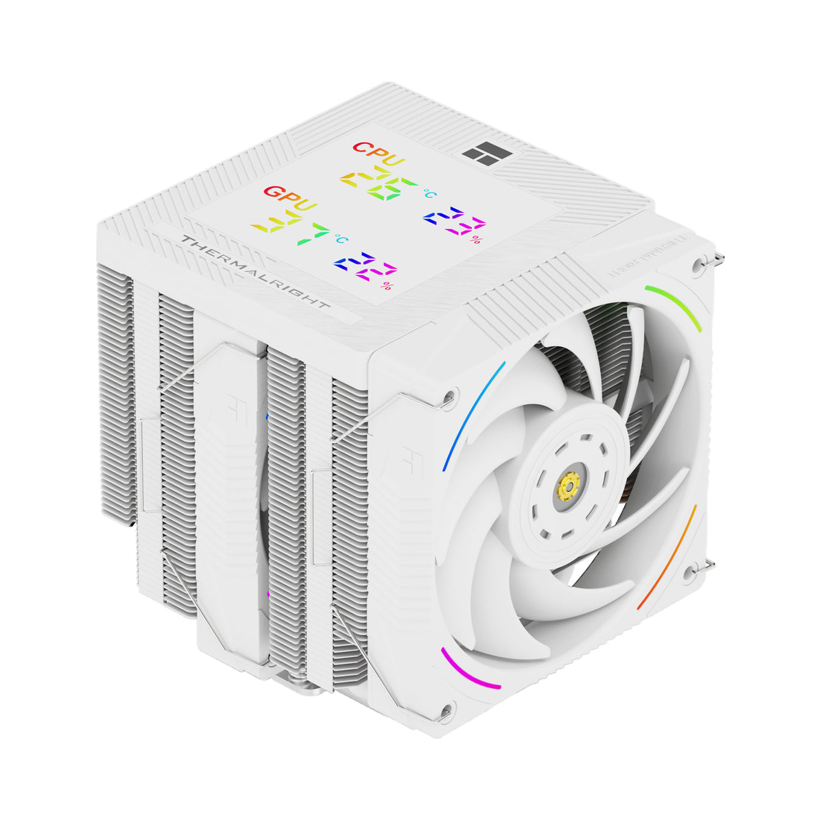 Thermalright Phantom Spirit 120 Digital SNOW White Dual Tower Air Cool ...