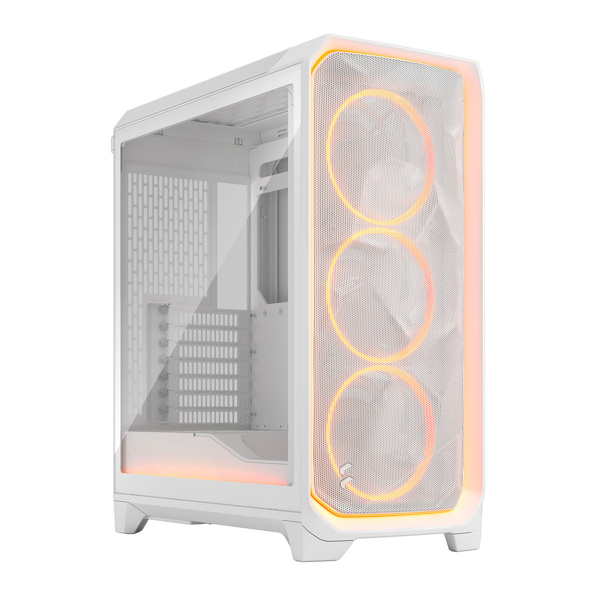 Fractal Design Meshify 3 Ambience Pro RGB White TG Clear ATX PC Case ...