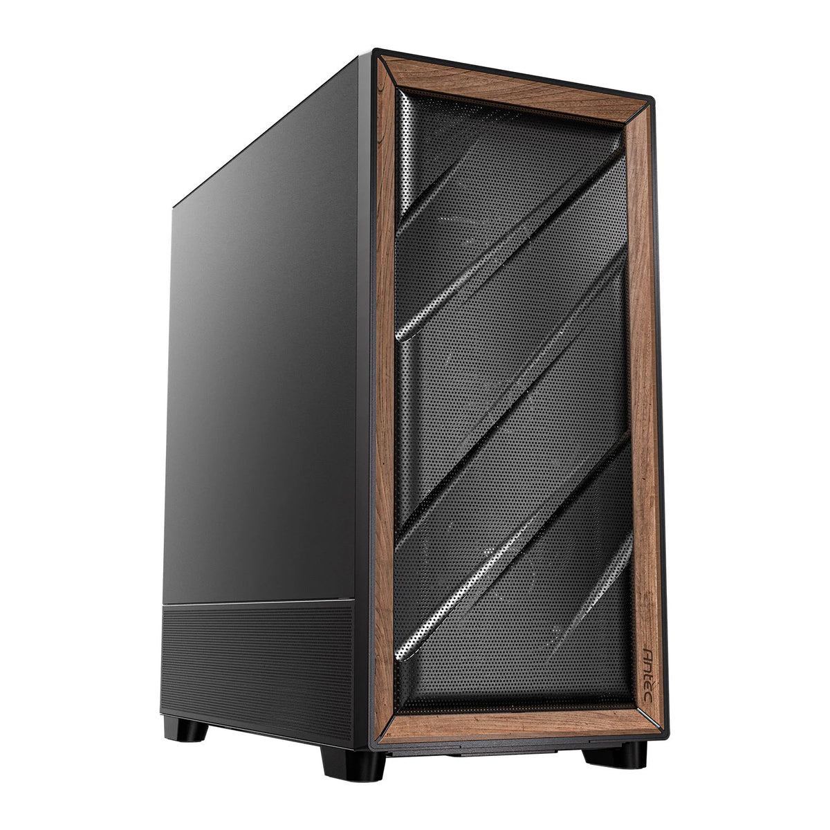 Antec FLUX SE Mesh Black Wood ATX PC Case — Computer Orbit