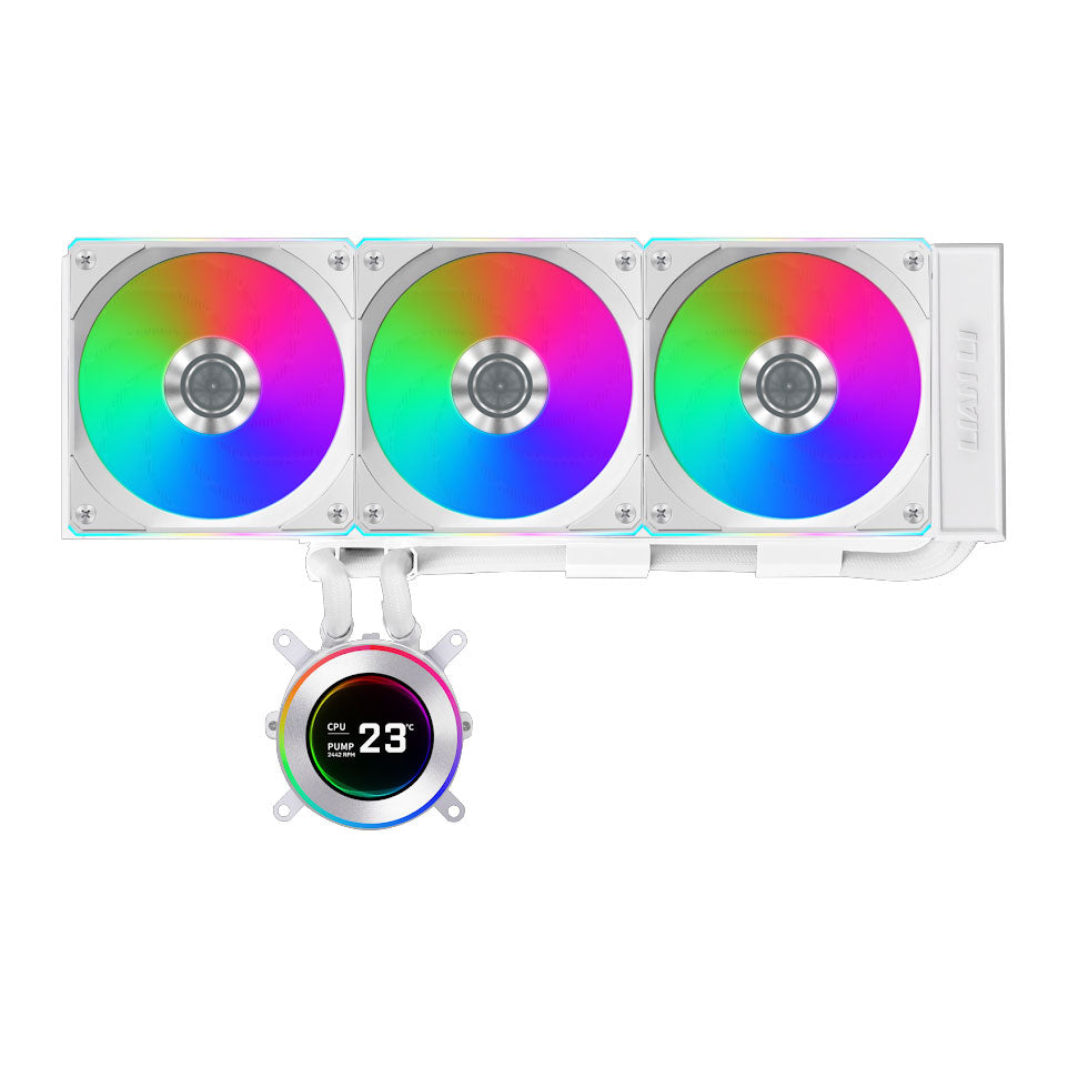 Lian Li HydroShift II LCD-C 360R White 360mm AIO Liquid Cooler ...