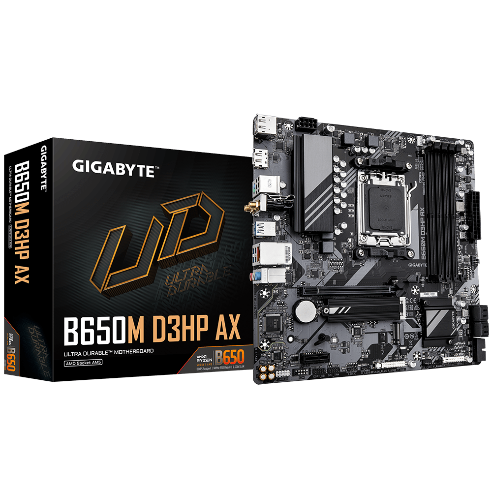 Gigabyte B650M D3HP AX mATX AM5 Motherboard — Computer Orbit