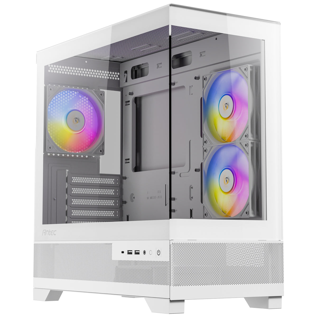 Antec CX500M RGB White mATX PC Case — Computer Orbit