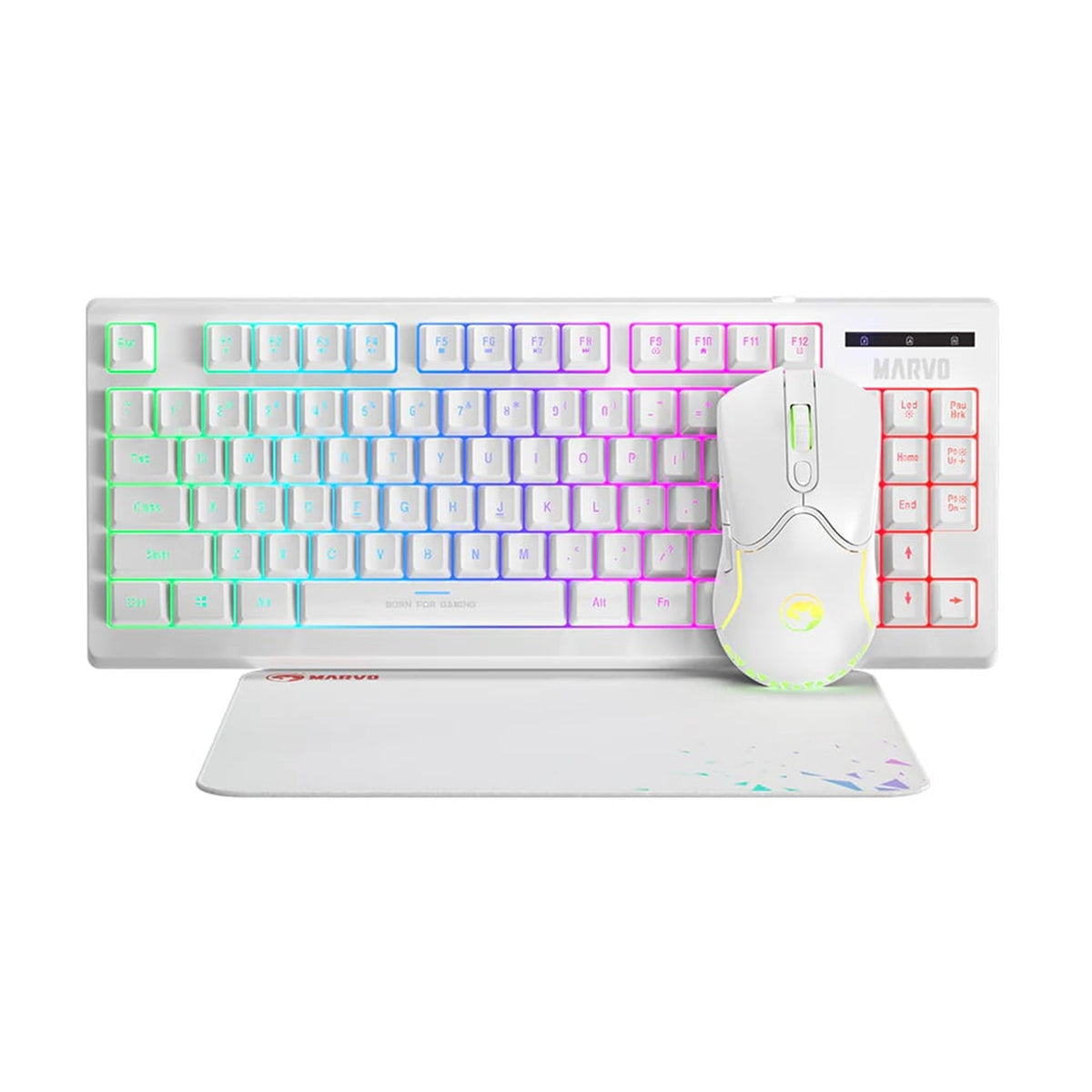 Marvo Scorpion CM310 Loot 30 3-in-1 Keyboard, Mouse & Mouse Pad White ...