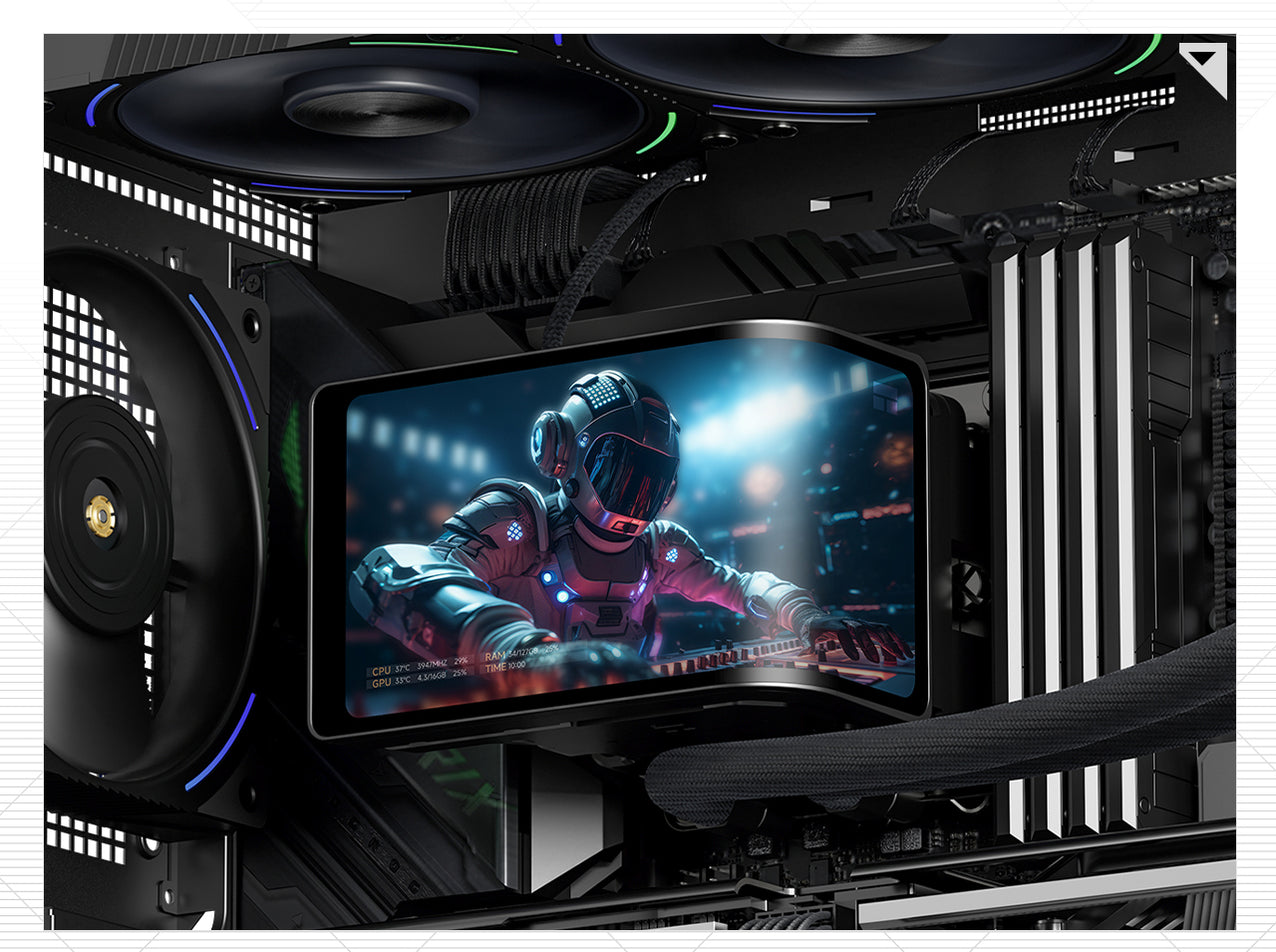 Thermalright Wonder Vision 360 Turbo ARGB Black OLED AIO Liquid Cooler — Computer Orbit