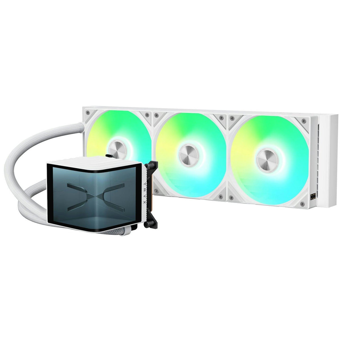 TRYX Panorama ARGB 2025 360mm OLED White AIO Liquid Cooler — Computer Orbit