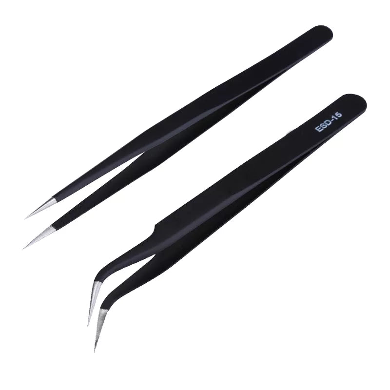 Fine Tip Anti-Static Stainless Steel Tweezers — Computer Orbit
