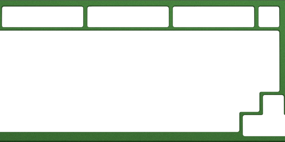 Glorious GMMK Pro Alternative Top Frame Forest Green — Computer Orbit