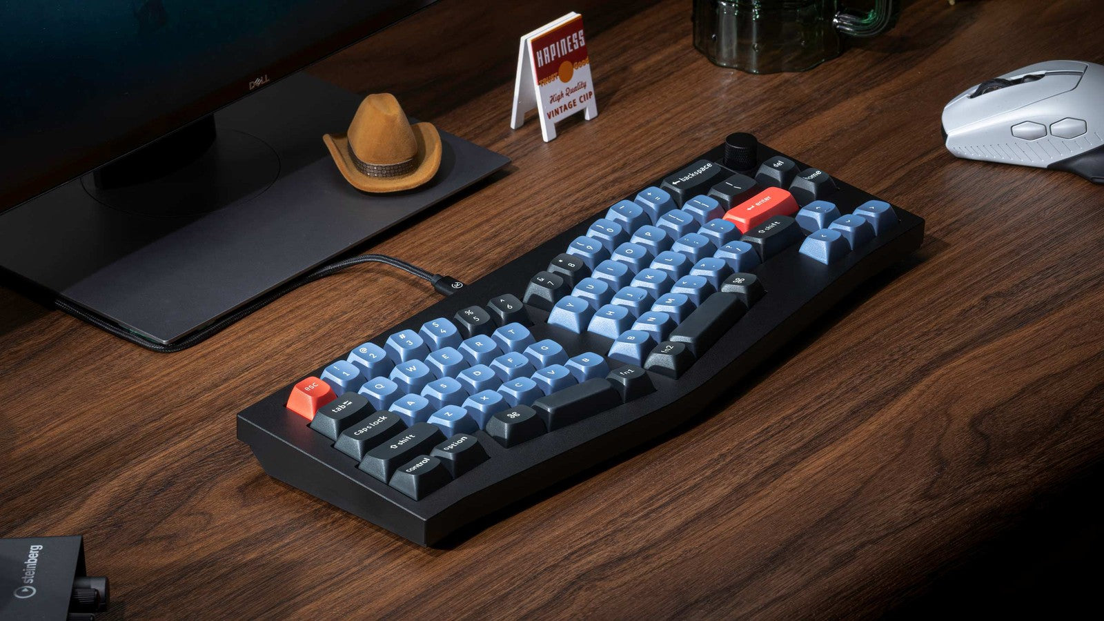 Keychron Q8 Knob RGB Alice Ergonomic ANSI Gateron Red — Computer Orbit